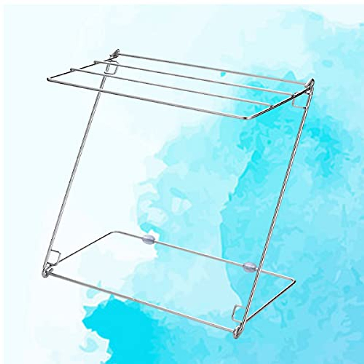 Alipis Folding Drying Rack Dish Kitchen Cleaning Folding Clothes Bathroom Rack Towel Holder Socks Accessories for Laundry Storage Steel Stainless Drying Foldable Racks Cloth