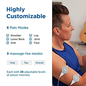 OMRON Total Power + Heat TENS Unit Muscle Stimulator, Simulated Massage and Heat Therapy for Lower Back, Arm, Leg, Foot, Shoulder and Arthritis Pain, Drug-Free Pain Relief (PM800)