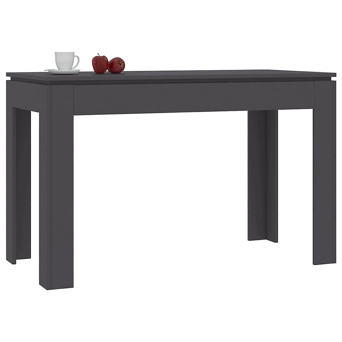 YPWRENH Coffee Table Cocktail Table Dining Table Gray 47.2"x23.6"x29.9" Engineered Wood for Dining Room, Kitchen or Living Room