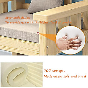 RDMTZD Personalized Bench Cushion, Custom Window Seat Chair Pad Waterproof Outdoor Indoor Furniture, Bay Sofa Renovation Garden Patio Optional Fabric Leather Linen Piping Size (Thickness: 3 inch)