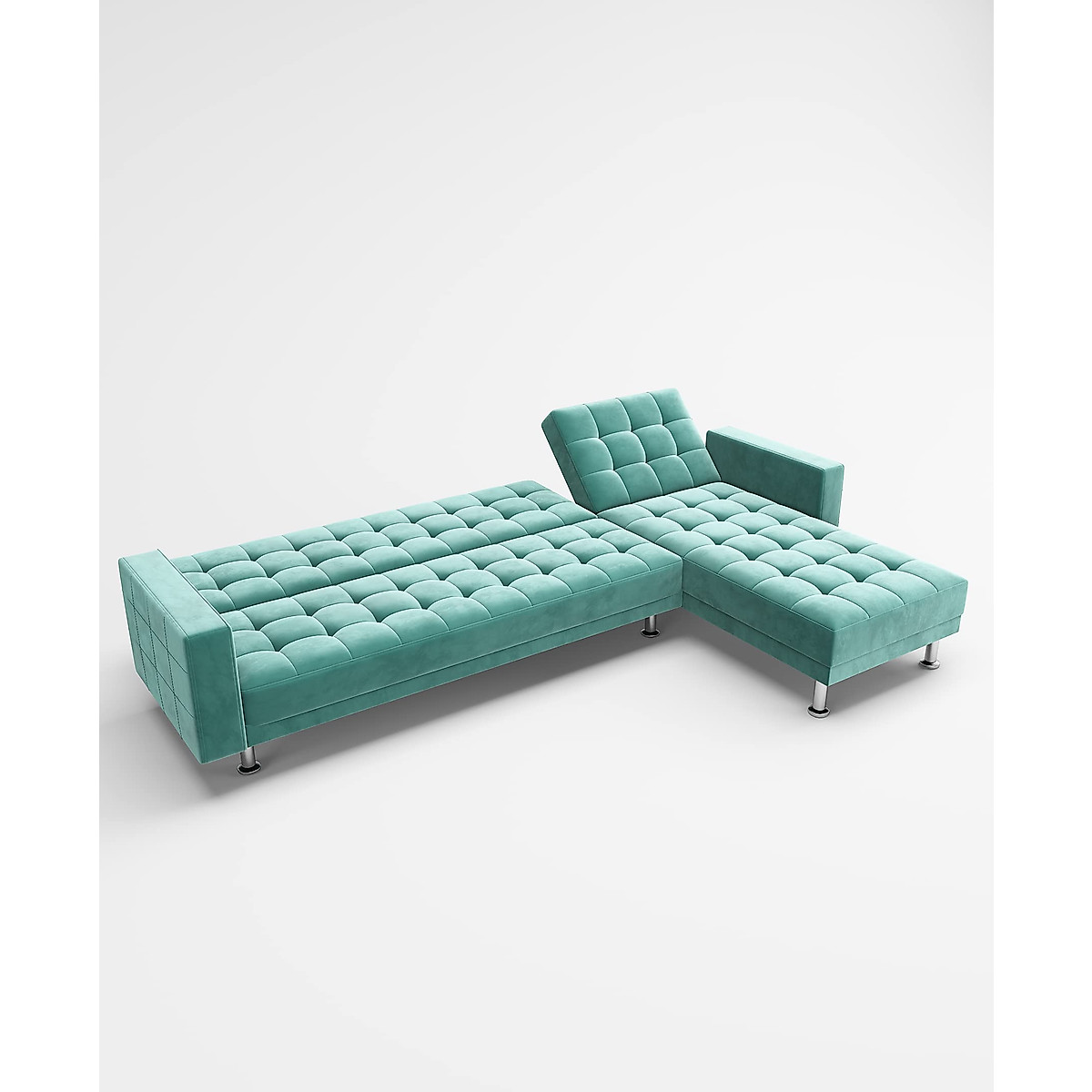 Gold Sparrow Houston Sectional, Aqua