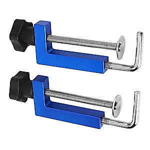 2PCS Universal Fence Clamps Blue Clamp G Clip for Woodworking Fixing Tools MultiFunction Clamp