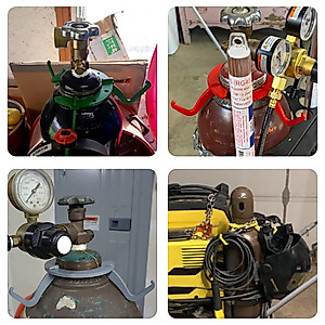 hynade Gas Tank Hanger, Three Hooks Steel Welding Hanger, Welding Accessory, Hang your Welding Helmet, TIG Torch, MIG Torch, Gloves