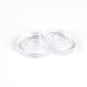 Dritz Transparent, 17mm, 16 pcs Inner Buttons, Clear Count