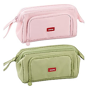 Pencil Case- Big Capacity pencil pouch Simple Stationery Pen Bag for School Teen Girl Boy Men Women
