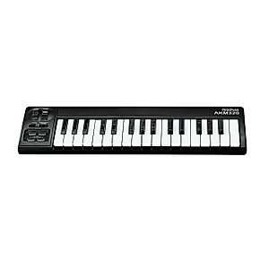 MIDIPLUS AKM320 USB MIDI Keyboard Controller, Black, 32-key