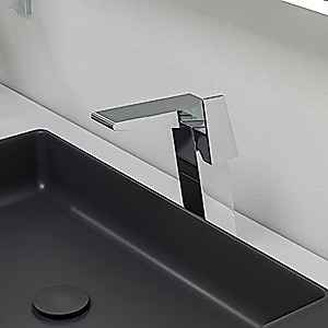 ALFI brand AB9055-BM Bathroom Sink Drain, 7.63"L x 2.75"W x 2.75"H, Black Matte
