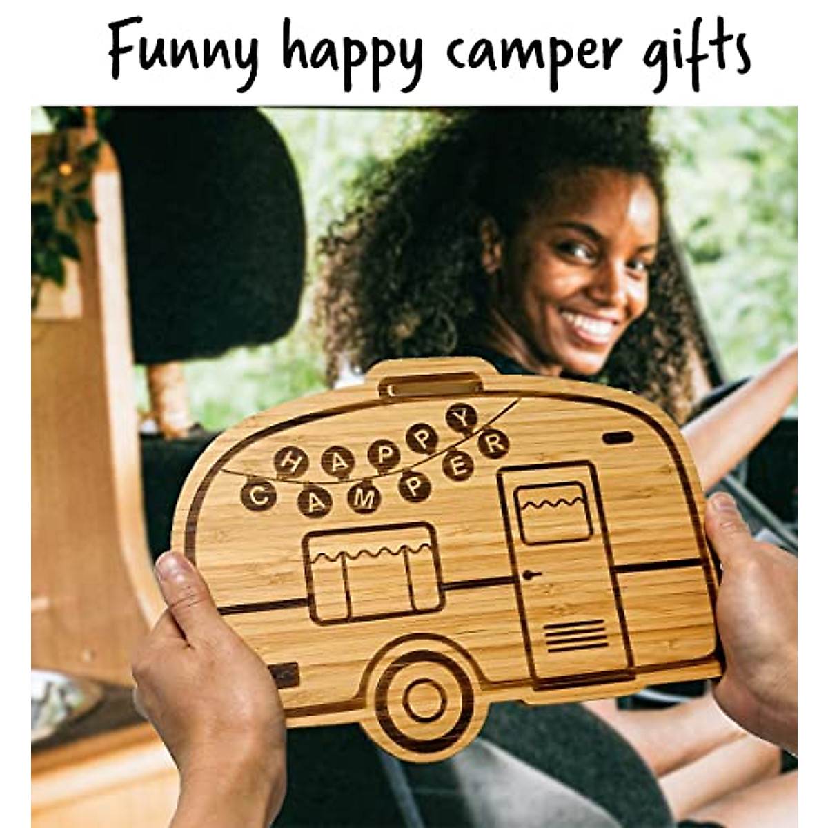 Camping Gifts for Camper, Camping Cutting Board, RV Kitchen Decoration, Camper Rv Trailer Accessories for Inside By OCCdesign