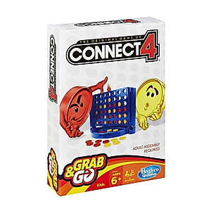 Hasbro Family Grab and Go Variety Pack Bundle: Clue, Monopoly, Connect 4 and Hungry Hungry Hippos Travel Sized Board Games (4 Items)