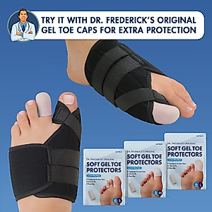 Dr. Frederick's Original Nighttime Bunion Splints - 2 ct - Adjustable Big Toe Straightener for Women & Men - Orthopedic Foot Brace for Pain Relief