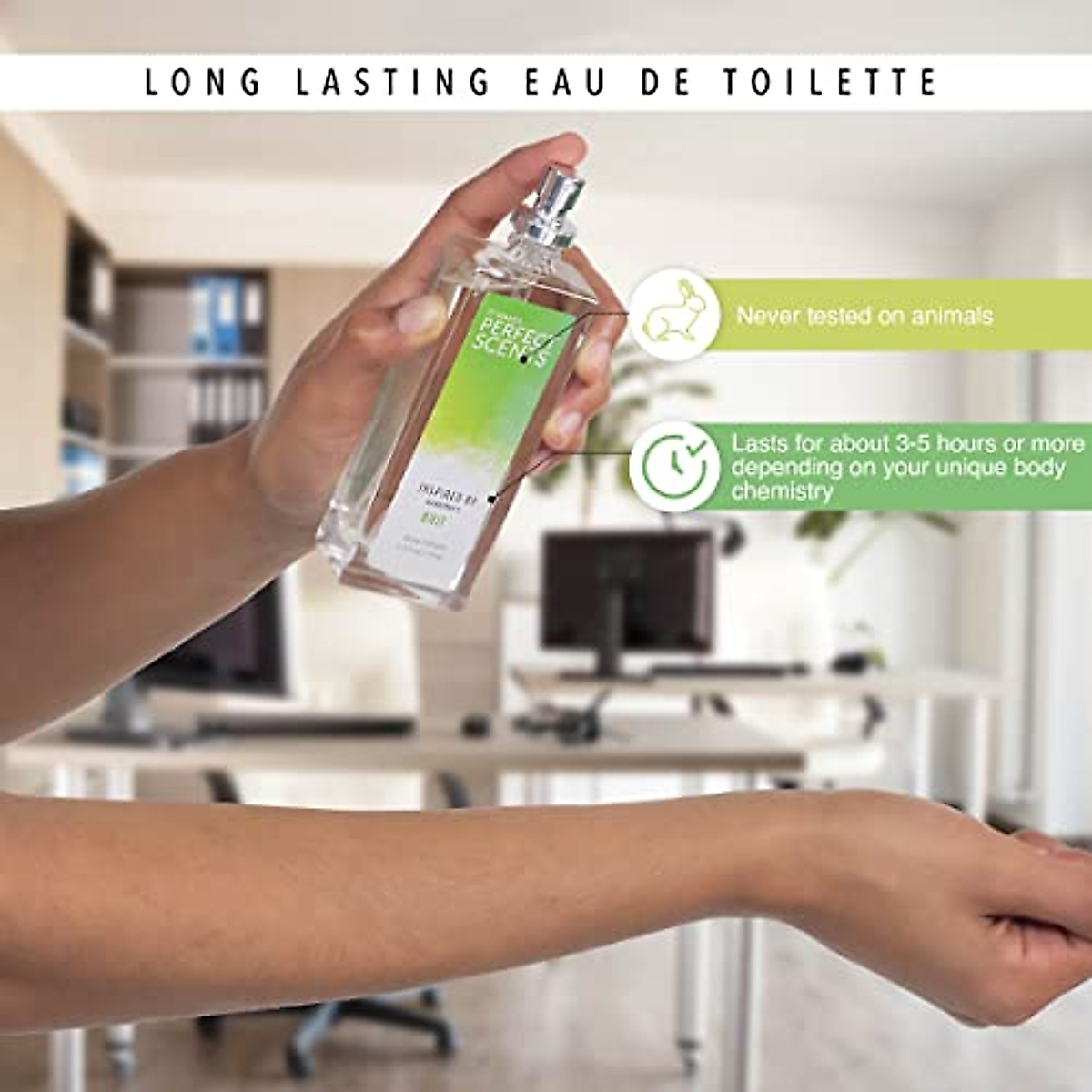 Perfect Scents Fragrances, Inspired by Burberry Brit, Women’s Eau de Toilette, Vegan, Paraben Free, Never Tested on Animals, 2.5 Fluid Ounces