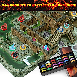 DND Miniatures Condition Markers Set-96 Rings Dungeons &Dragons 5e Edition Pathfinder RPG