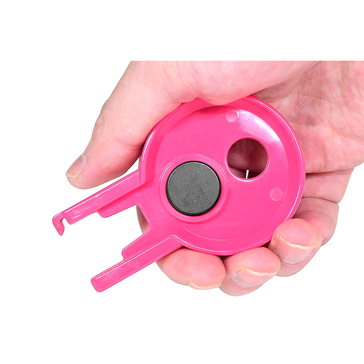 Seki Japan Multifunction Bottle Cap Opener, Plastic Body Jar Opener, Serrated Steel Parts Remove Stubborn Lids Kitchen Gripper with Pull Top Can Opener for Elderly, Women, Children