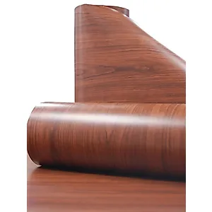 Burnt Walnut Woodgrain - Air Release Vinyl Decal Mod Skin Kit by System Skins - Compatible with PlayStation 5 Console (PS5)