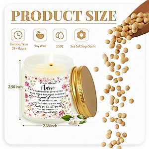 Lewtemi 12 Pcs Appreciation Nurse Week Gifts Candle Bulk for Women Men Nursing School Graduation Gift CNA Week Nurse Day Thank You Gift Lavender Scented Candle for Rn LPN LVN Practitioner(White)