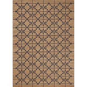 Loloi Chris Loves Julia x Judy Natural/Graphite 5'-0" x 7'-6" Area Rug