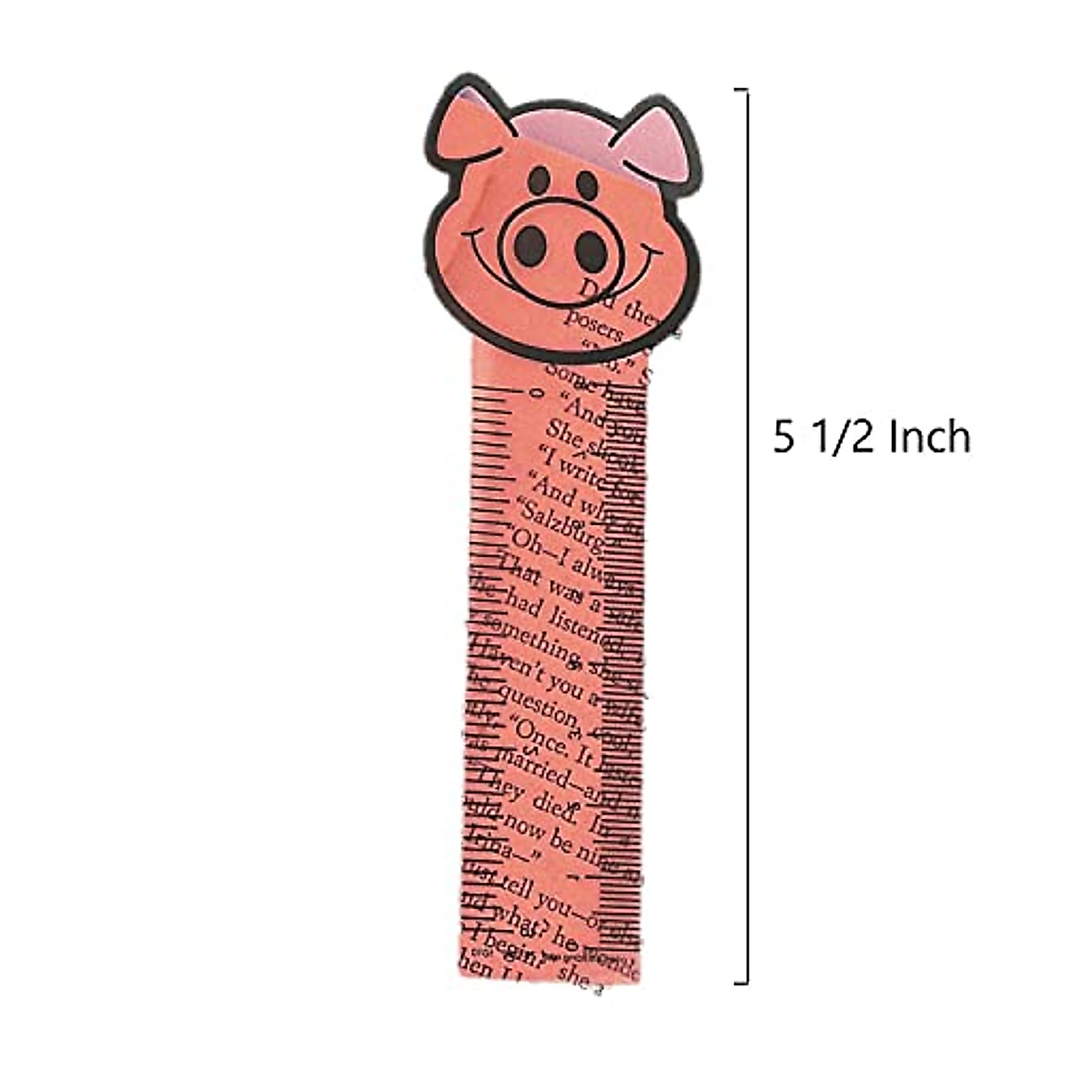 Farm Animal Bookmarks for Kids - Book Markers / Mini Ruler - Classroom Prizes - 24 Pack