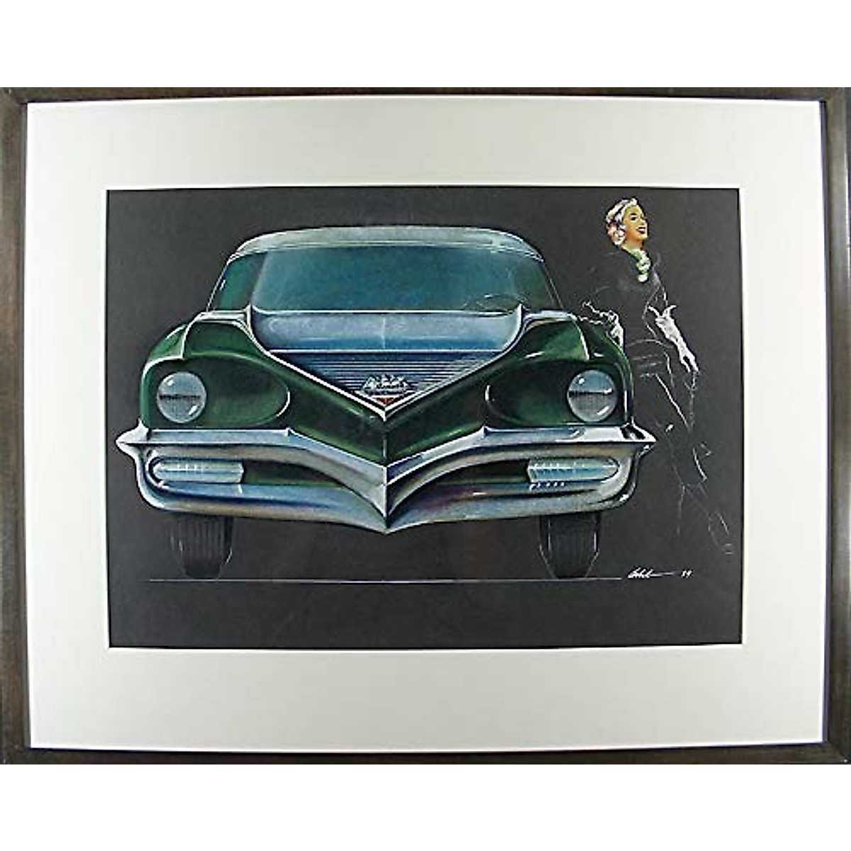 Strange Concept Car with Beautiful Woman