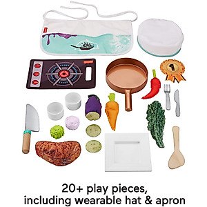 Fisher-Price Head Chef Set, pretend kitchen cooking play set for preschool kids ages 3 years and up
