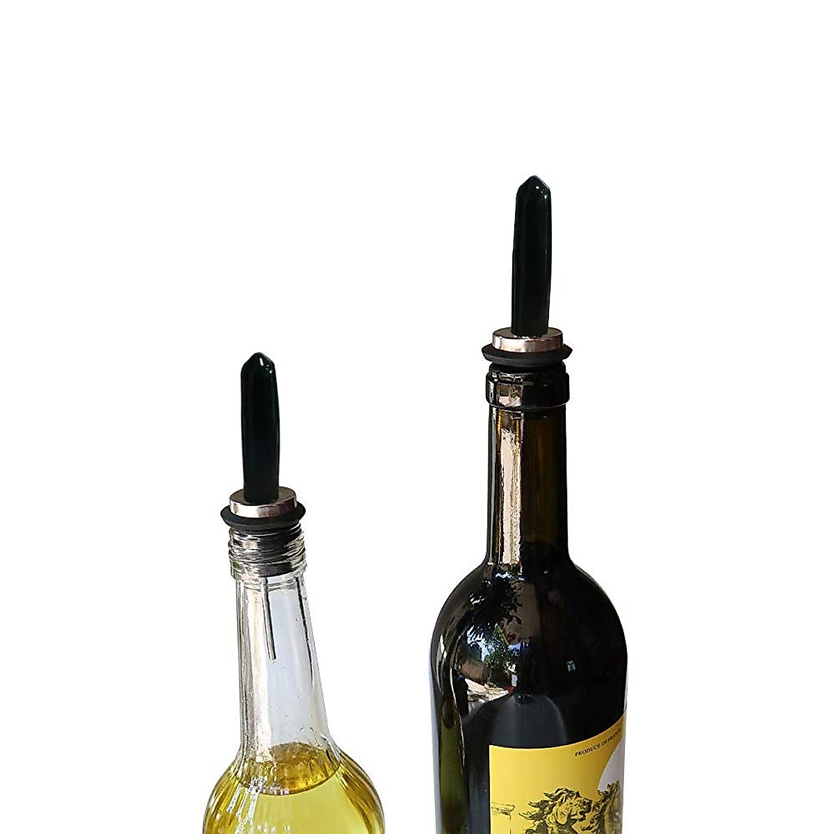 GOLF Pout Spouts caps for Liquor Bottles, 50 Pcs Rubber Pourer Spout Cover Liquor Bottles Dust Caps [New Upgrade]