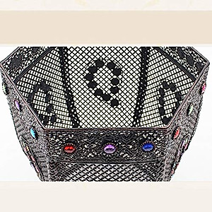 DYPASA Smart Trash Can Creative Personality Iron Trash Can Home Living Room Bedroom Garbage Box Large Capacity Trash Can Bathroom Trash Can