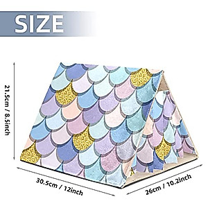 Fish Mermaid Scale, Guinea Pig Hideout for Small Animal Hamster Gerbils Chipmunks Squirrels Hedgehogs Guinea Pig Bed