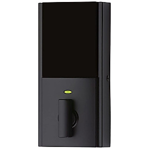 Kwikset 914 Contemporary Keypad SmartCode Electronic Deadbolt Smart Lock featuring SmartKey Security and ZigBee 3.0 Technology in Matte Black