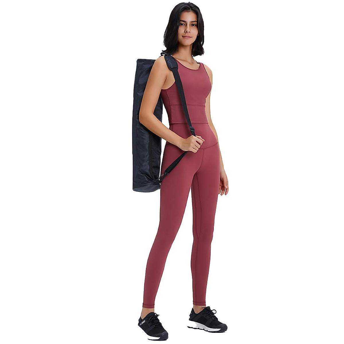 Workout Tank Tops for Women Cropped Ribbed Athletic Tank Gym Tight Fit Tops for Yoga Fitness Sports Running Dark Red 8