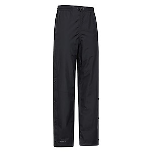 Mountain Warehouse Downpour Womens Waterproof Rain Over Pants Black 6