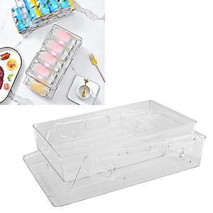 Beverage Can Organizer Bins for Refrigerator, Double Layers Soda Can Storage Organizer, Can Dispenser Beverage Holder, Plastic Food Pantry Storage Rack for Kitchen, Automatic Replenishment