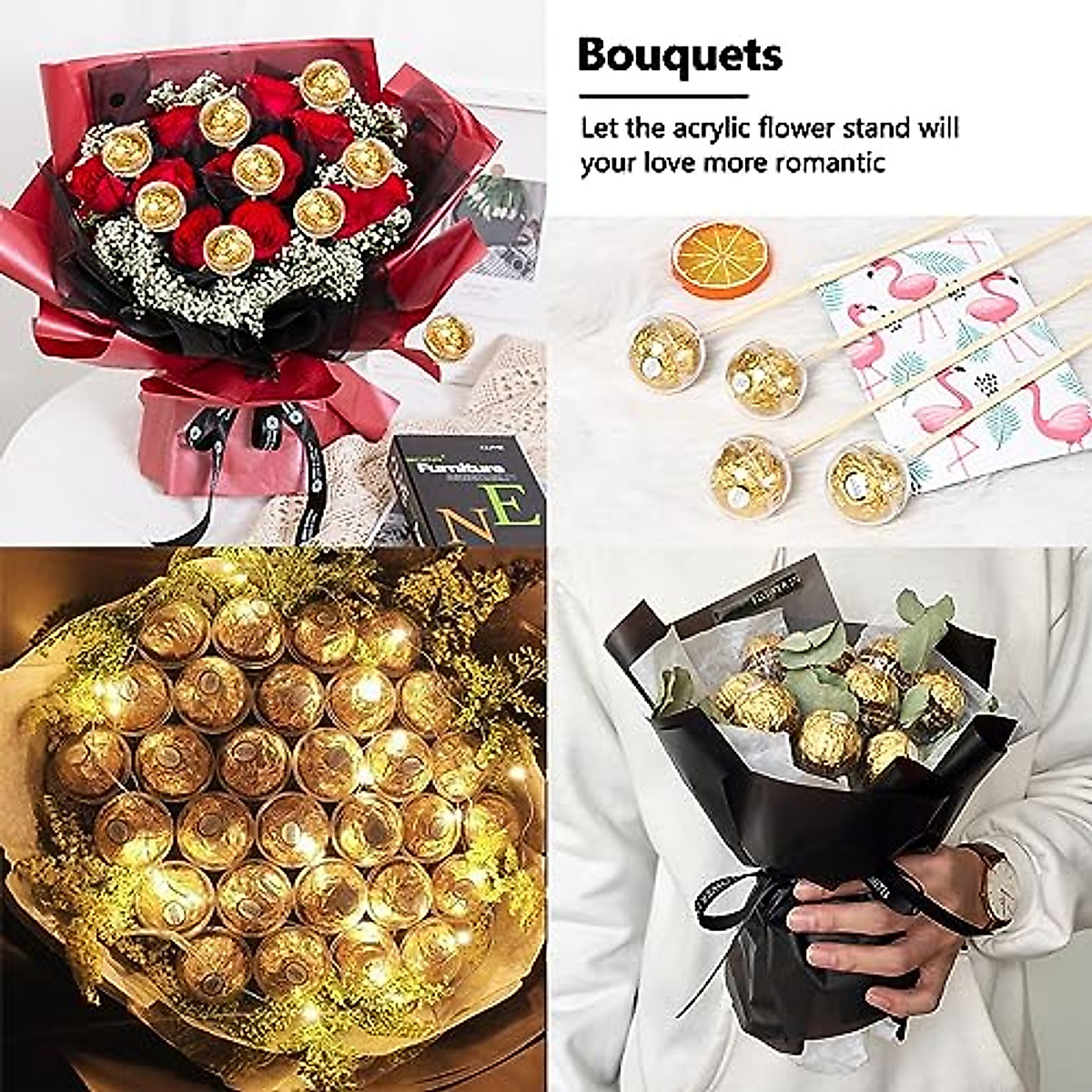 DOERDO 100pcs Clear Chocolate Box Holder Plastic Chocolate Candy Cups Mini Cupcake Muffin Holders for Valentine Day Birthday Party Supplies, 4x4CM