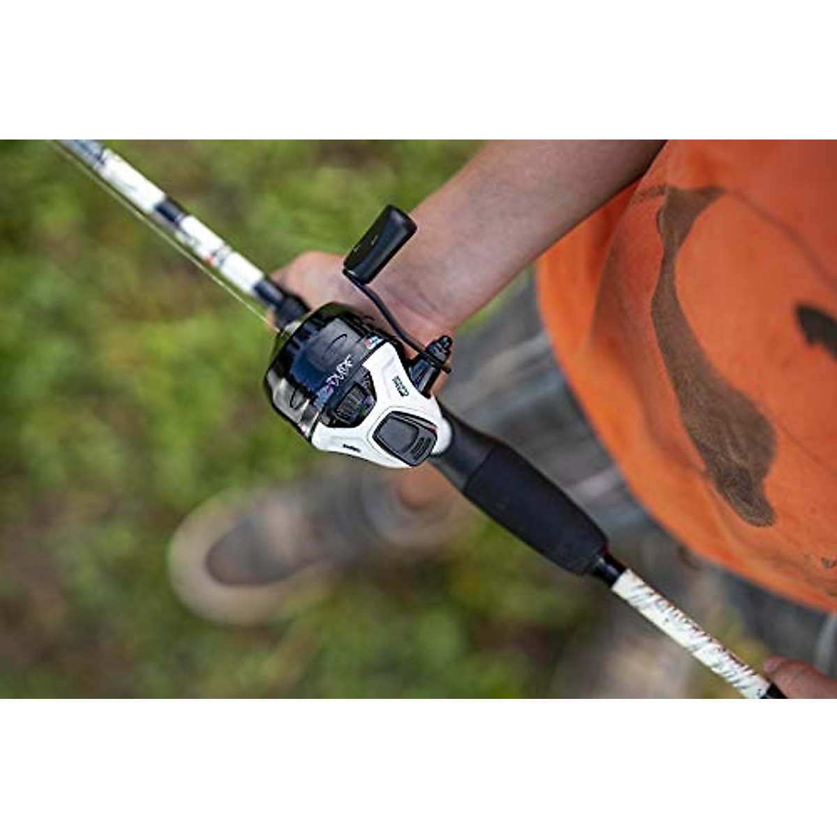 Abu Garcia 5’6" Ike Dude Youth Fishing Rod and Reel Spincast Combo, 2-Piece Rod, Size 6 Reel, Right Handle Position