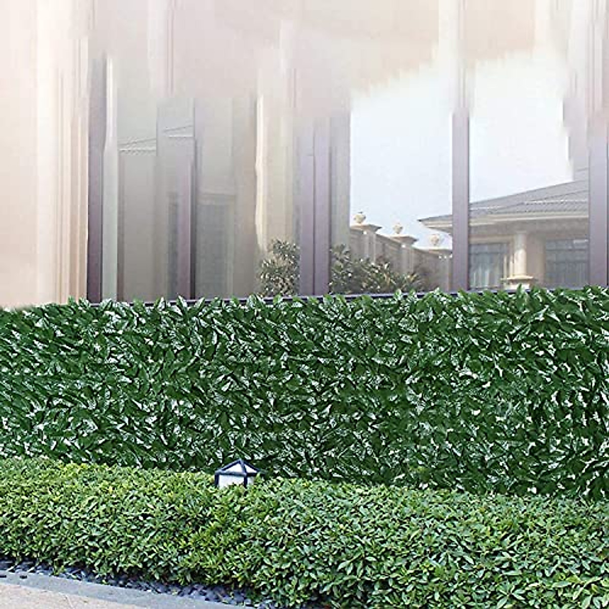 HACSYP Expandable Faux Privacy Fence Artificial Ivy Privacy Fence | Green Plastic Leaf Fence Panels UV Fade Protected Privacy Screening Garden Fence for Balcony Patio (Size : 0.5×1m)