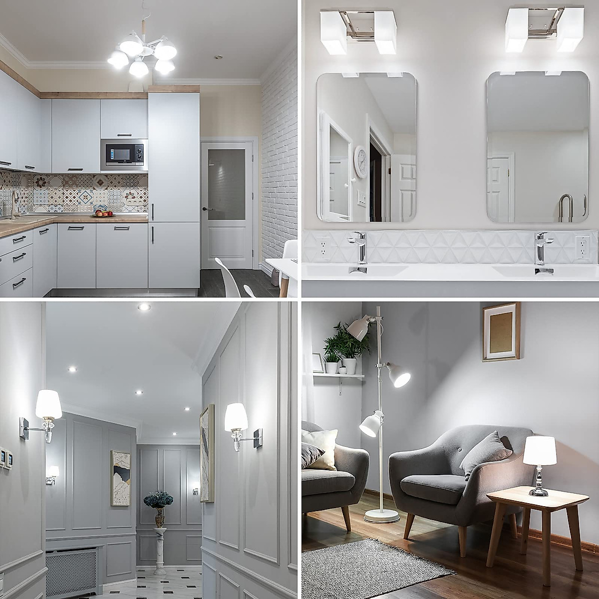 Lepro LED Refrigerator Light Bulb - 40W Equivalent Waterproof Appliance Bulb Replacement for Frigidaire, 5000K Daylight Non-Dimmable Freezer Bulbs with 450 Lumen, 120V 5W A15 E26 Medium Base, 2 Pack