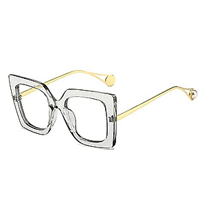 Outray Stylish Blue Light Glasses Non Prescription Frames for Women Cat Eye Fake Glasses Computer Glasses Anti Glare & UV