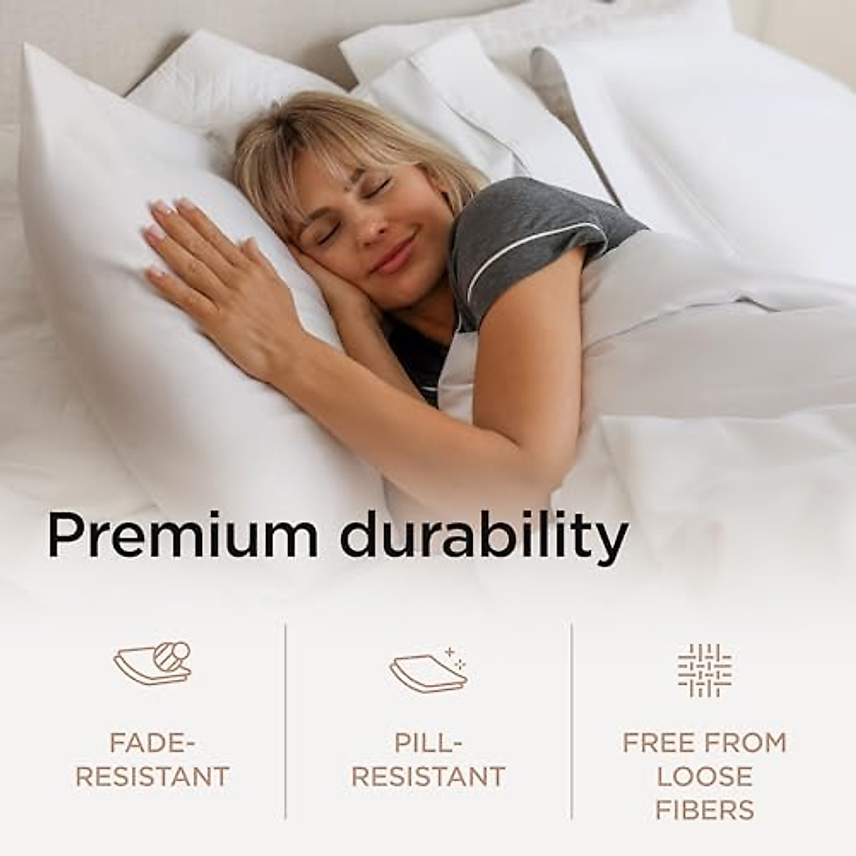Threadmill 100% Supima Cotton Sheets King Size - 1200 Thread Count, 4Pc King Size Sheets Set, Smooth Sateen Weave King Sheets, Ultra Luxury Bed Sheets, 17" Deep Pocket King Sheet Set - White Sheets