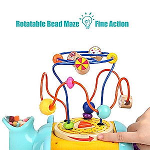 TOP BRIGHT Activity Cube Toys - Baby Toys with Bead Maze for Toddlers 1 2 Year Old Boy and Girl Gifts