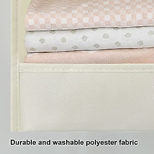 GRANNY SAYS 3-Shelf Hanging Organizer, Foldable Hanging Closet Storage, Hanging Shelves for Wardrobes & RV Closet, Beige, 29 ¾" H X 12" W X 12" D, 1-Pack