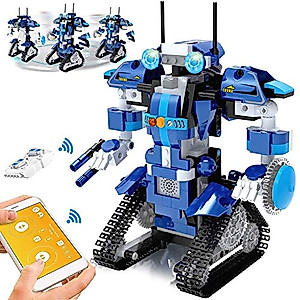 Yerloa Robot Building Kit for Kids 6-12, Remote & APP Control Robot Build A Robot Toys for Kids 8-12, Robotics Kit Stem Projects for Kids Ages 8-12, Gifts for 8 9 10 11 12 year old boys girls, 405 Pcs