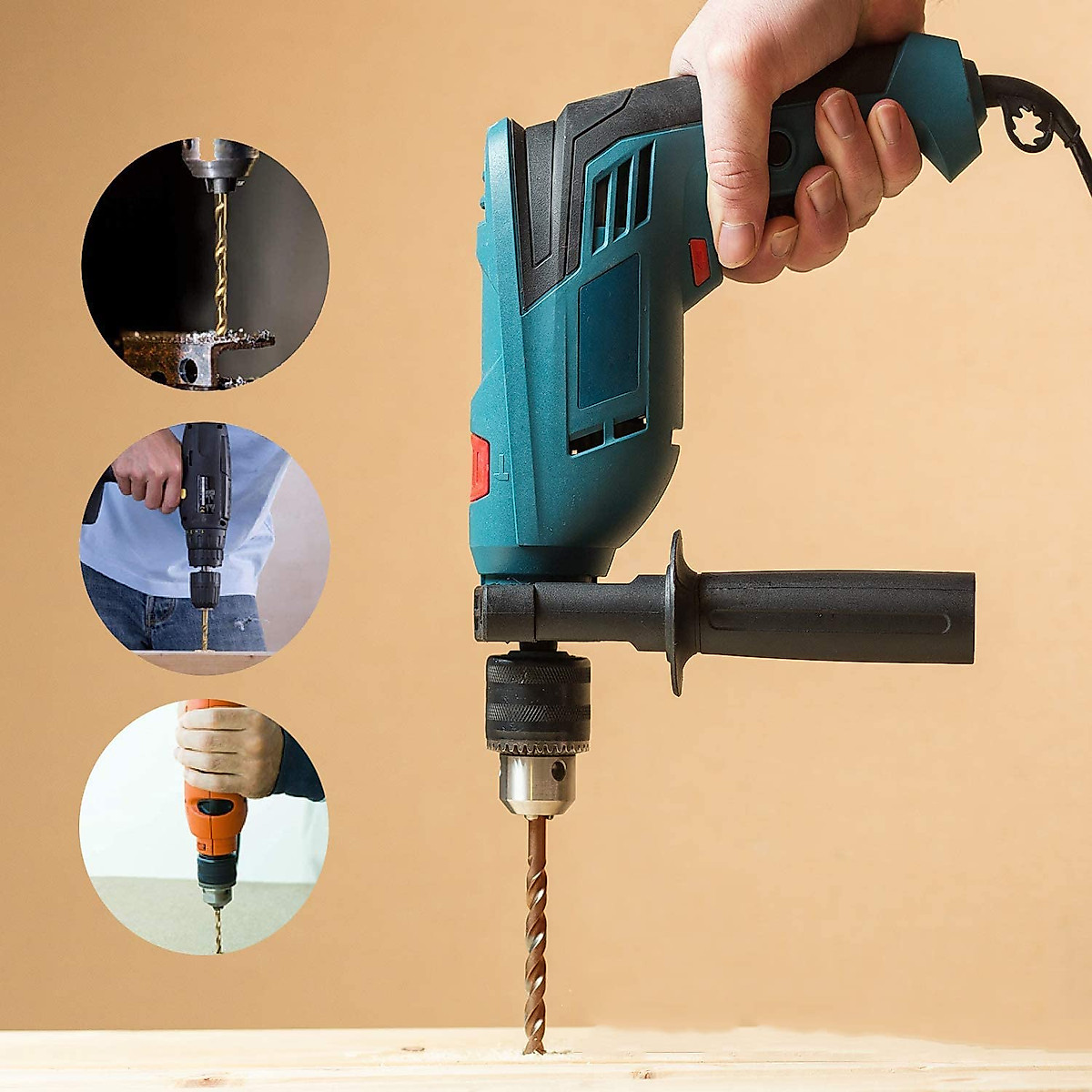 Auniwaig 10.5mm HSS Straight Shank Cobalt Twist Drill Bit-Jobber Length Fully Ground Straight Shank – 5% Cobalt M35 Grade, Champagne for Stainless Steel Cast Iron 2PCS