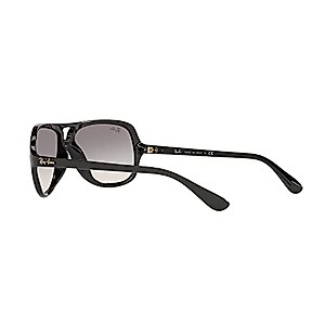 Ray-Ban RB4162 Aviator Sunglasses, Black/Grey Gradient, 59 mm