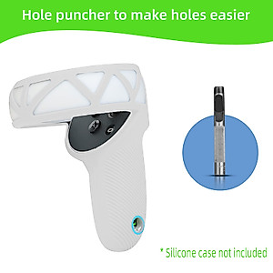 HiBloks Magnetic Controllers Charging for Oculus Quest 2, Charging Dock Replacement Parts Kit for Oculus Quest 2 Accessories with 2 Rechergeable Batteries, Battery Cover and USB-C Charger Cable