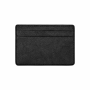 Fossil Men's Steven Leather Slim Minimalist Card Case Wallet, Slate Black, (Model: ML4395019)