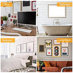 Picture Hanging Kit, 136 Pcs 5 Sizes Picture Hangers Hook Kit Including 10/20/30/50/100 LB, Heavy Duty Hangers Hardware kit with Nails for Picture Frame, Canvas, Mirror Hanging Decoration