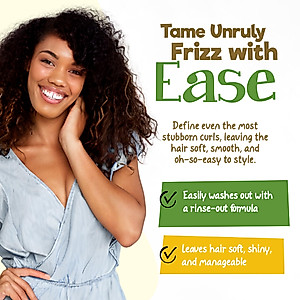 CurlyChic Rice Water Remedy Strengthening Condish - Ultra-Moisturizing, Protein-Balanced, Ayurvedic Herbs, Sulfate & Paraben-Free - Repairs & Protects Hair, Prevents Breakage & Split Ends - 8 fl oz