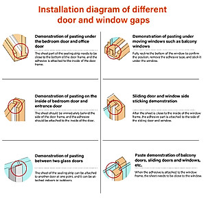 Weather Strip, Cuttable Seal, Adhesive Draft Stopper for Interior/Exterior Doors, Sliding Door & Shower, 98' Length (White)