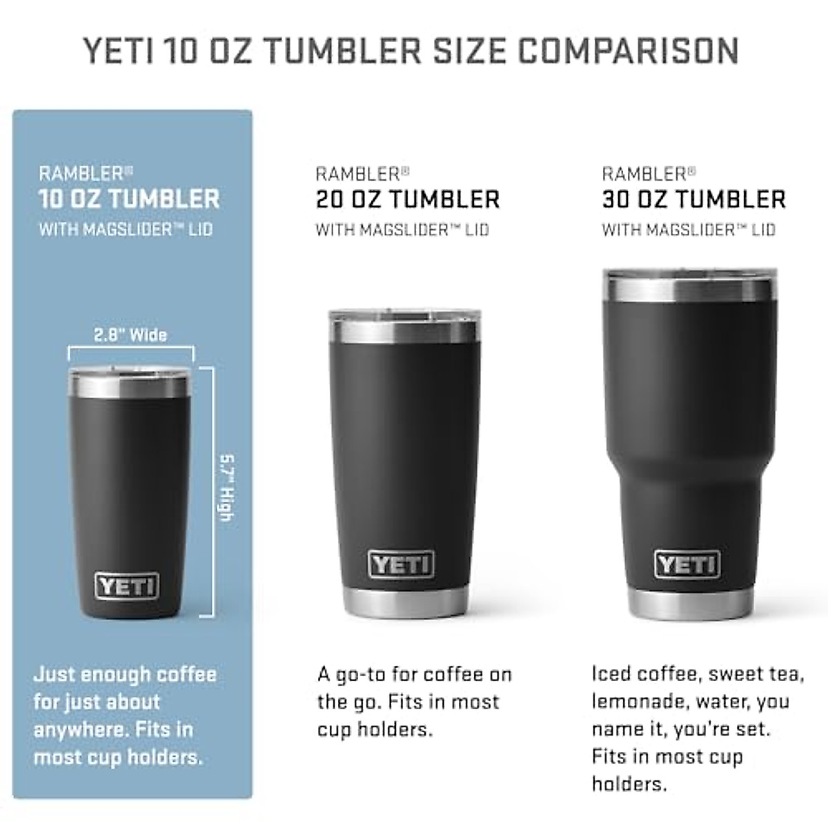 YETI Rambler 10 oz Tumbler, Stainless Steel, Vacuum Insulated with MagSlider Lid, Sandstone Pink