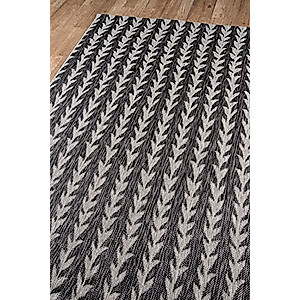 Novogratz by Momeni Rugs Villa Collection Amalfi Indoor/Outdoor Area Rug, 2'0" x 3'0", Charcoal