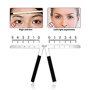 Tattoo Eyebrow Ruler Three-Point Positioning Permanent Makeup Symmetrical Tool Grooming Stencil Shaper Balance Ruler (1)