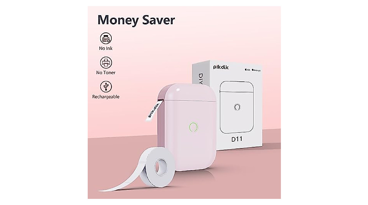 PikDik Mini Bluetooth Label Maker - Smart & Portable